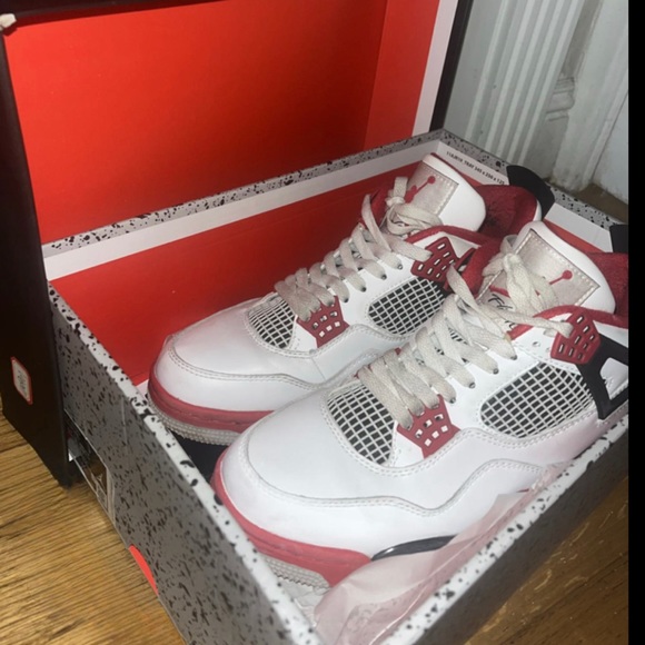 Jordan | Shoes | Authentic Fire Reds Jordan 4s | Poshmark